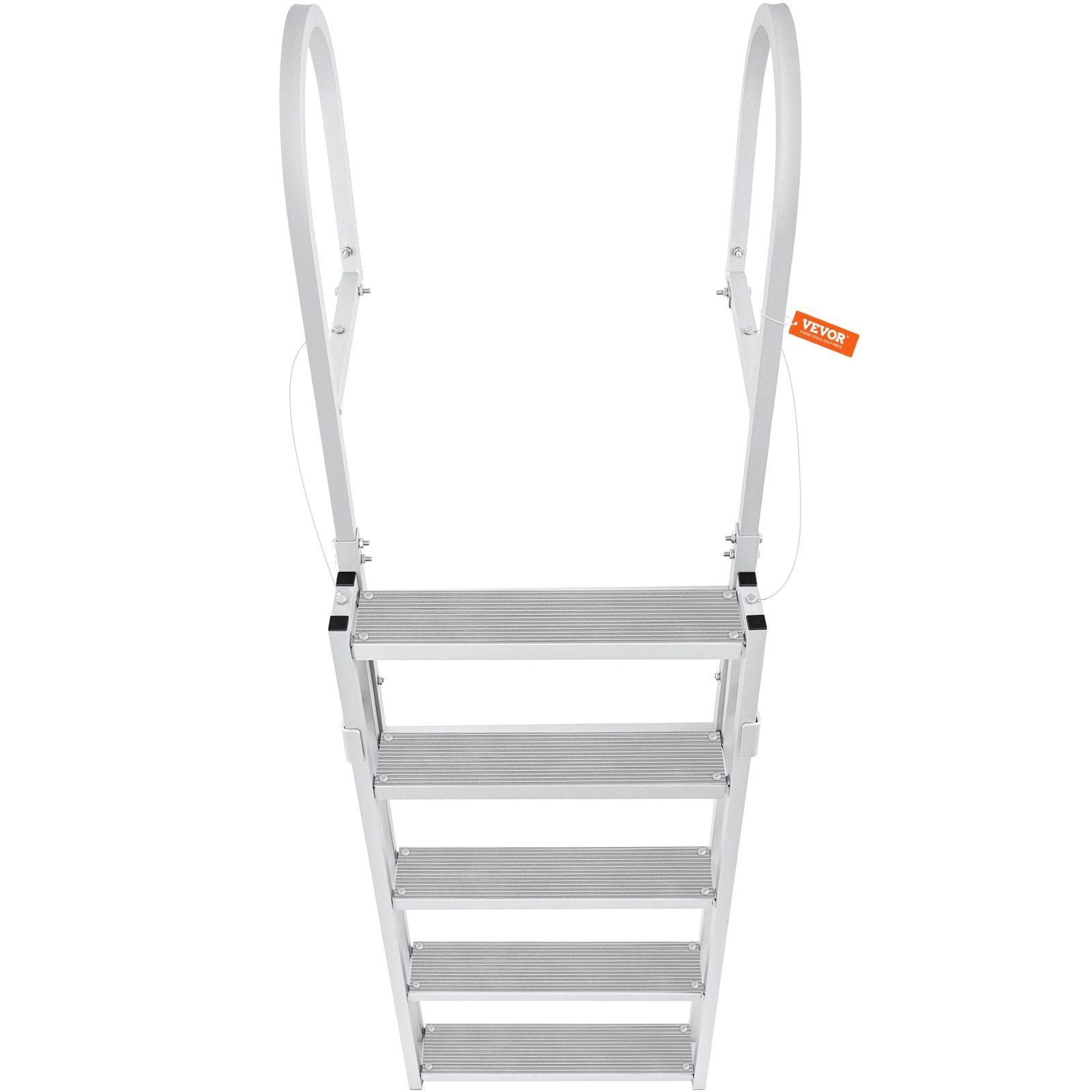 VEVOR Dock Ladder, Retractable 5 Steps, 350 lbs Load Capacity, Aluminu